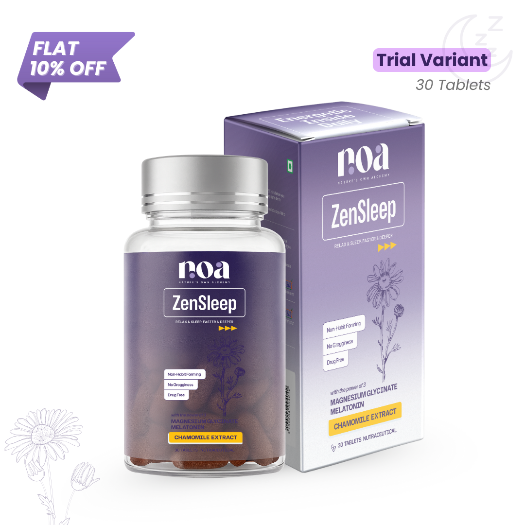 Zensleep with Melatonin, Magnesium Glycinate & Chamomile Extract – Noa ...